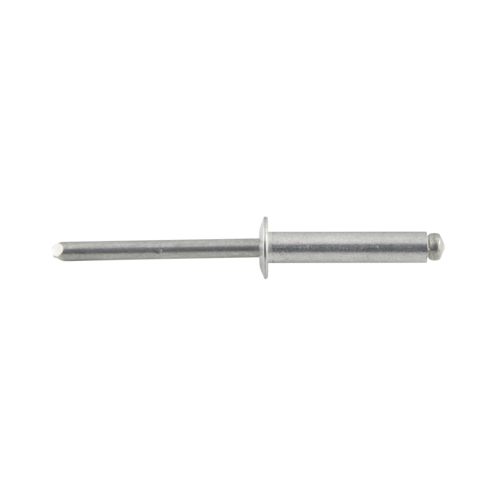 Pop Rivet Domed Head Open End with 1/8" D x .265" L (.063-.125" Grip ...