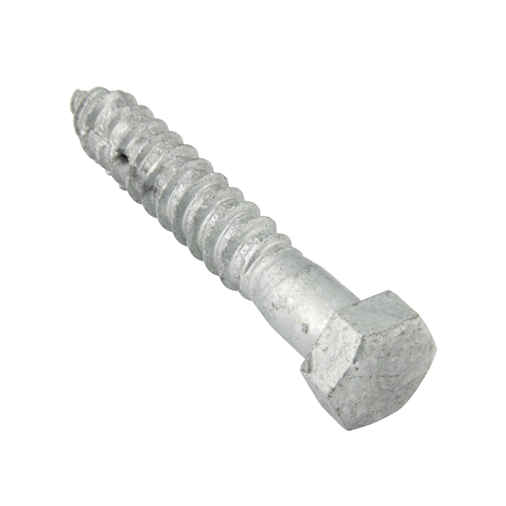 Hex Head Lag Screw 5/16" DIA x 5" LG Steel Hot DIP Galvanized ANSI B18 ...