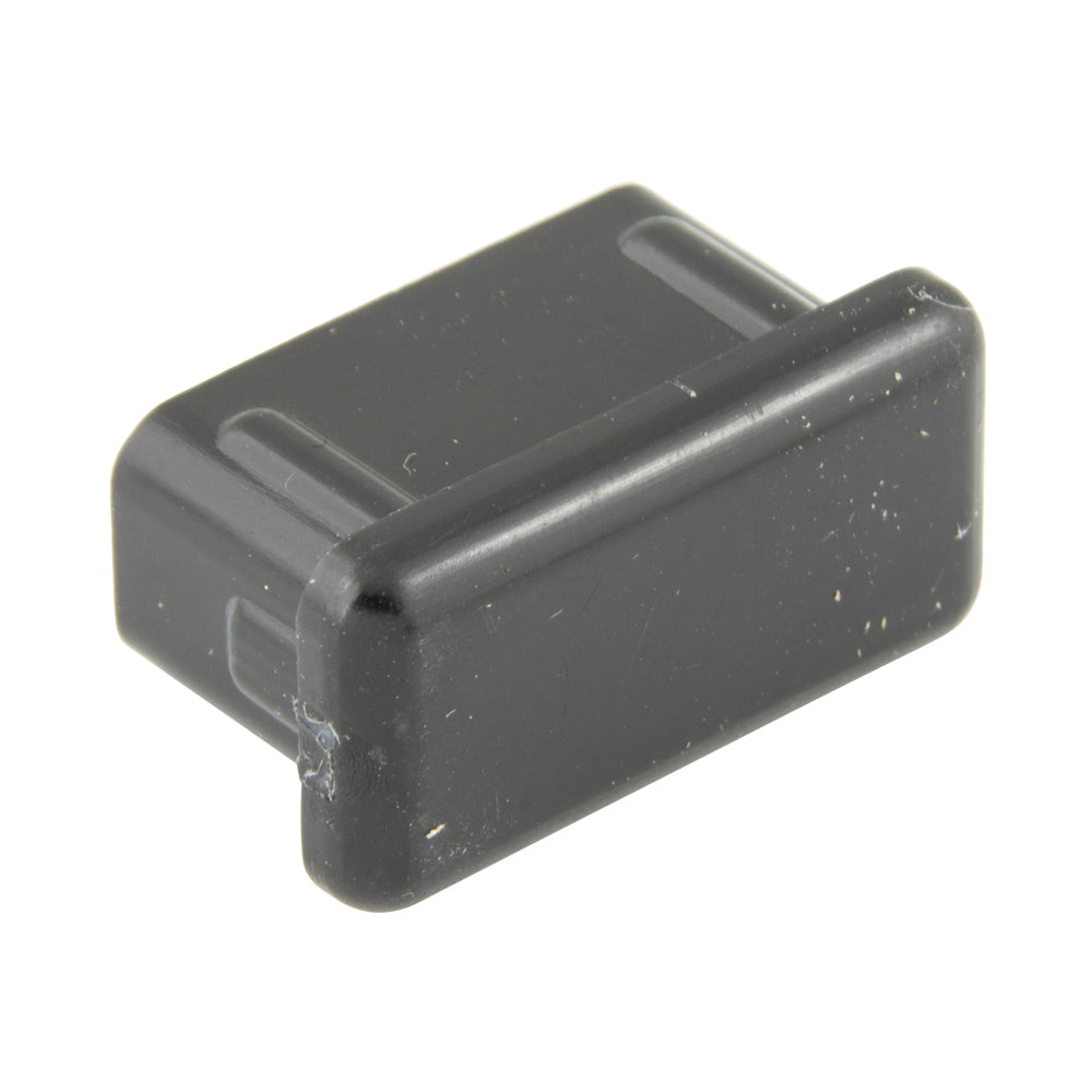 Insert Plug, Rectangular 1/2" x 1" Rect 16 GA Polyethylene Black ...