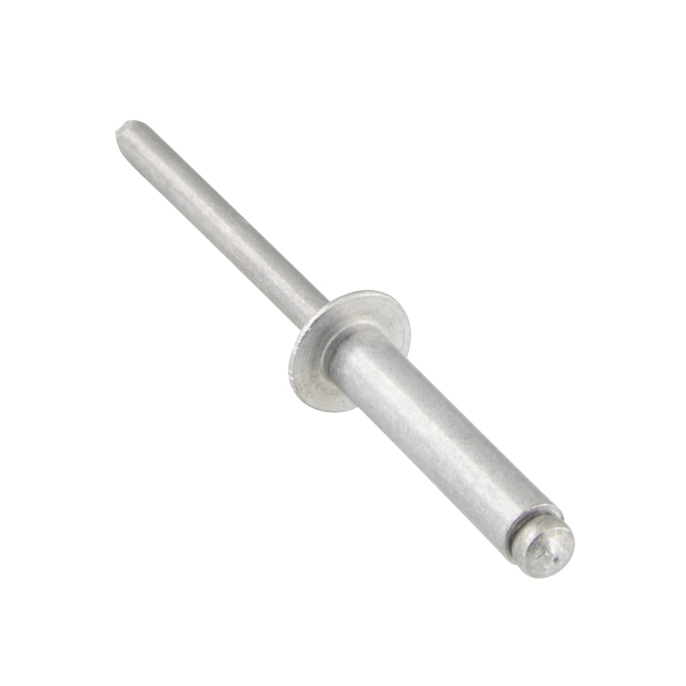 Pop Rivet Domed Head Open End with 1/8" D x .265" L (.063-.125" Grip ...