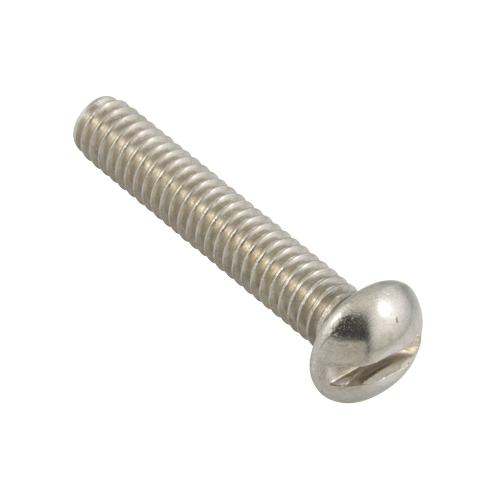 Machine Screw Round Slot Head #6-32 UNC x 5/16" 18-8 Stainless Steel A ...